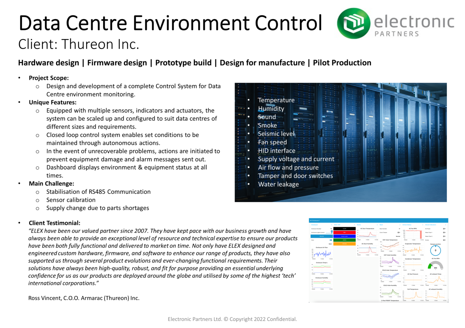 Data Centre Environment Control - Electronic Partners